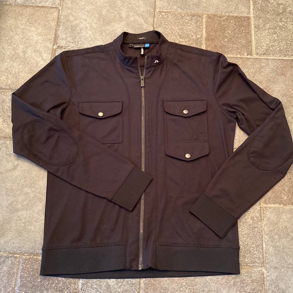 J. Lindeberg Jerry Slim Fit Poly Pique Golf Jacket - Gem